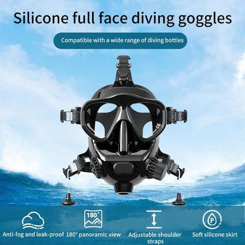 Silicone Full Face Diving Mask Mirrored | eBay