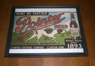 POINTER WINTER BEER FRAMED COLOR AD PRINTS - POINTER BREWING - YOU PICK ...