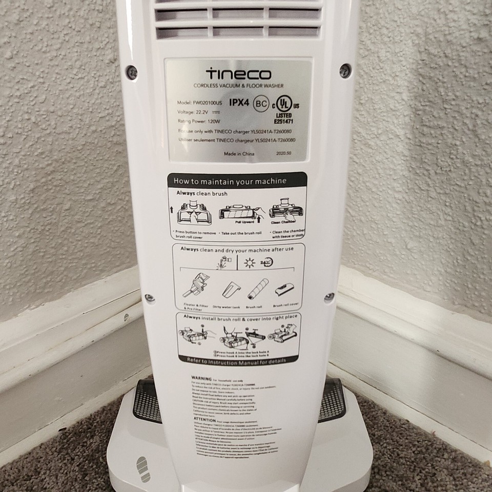 Tineco iFloor FW020100US Cordless Wet Dry Vacuum Cleaner Floor Washer ...