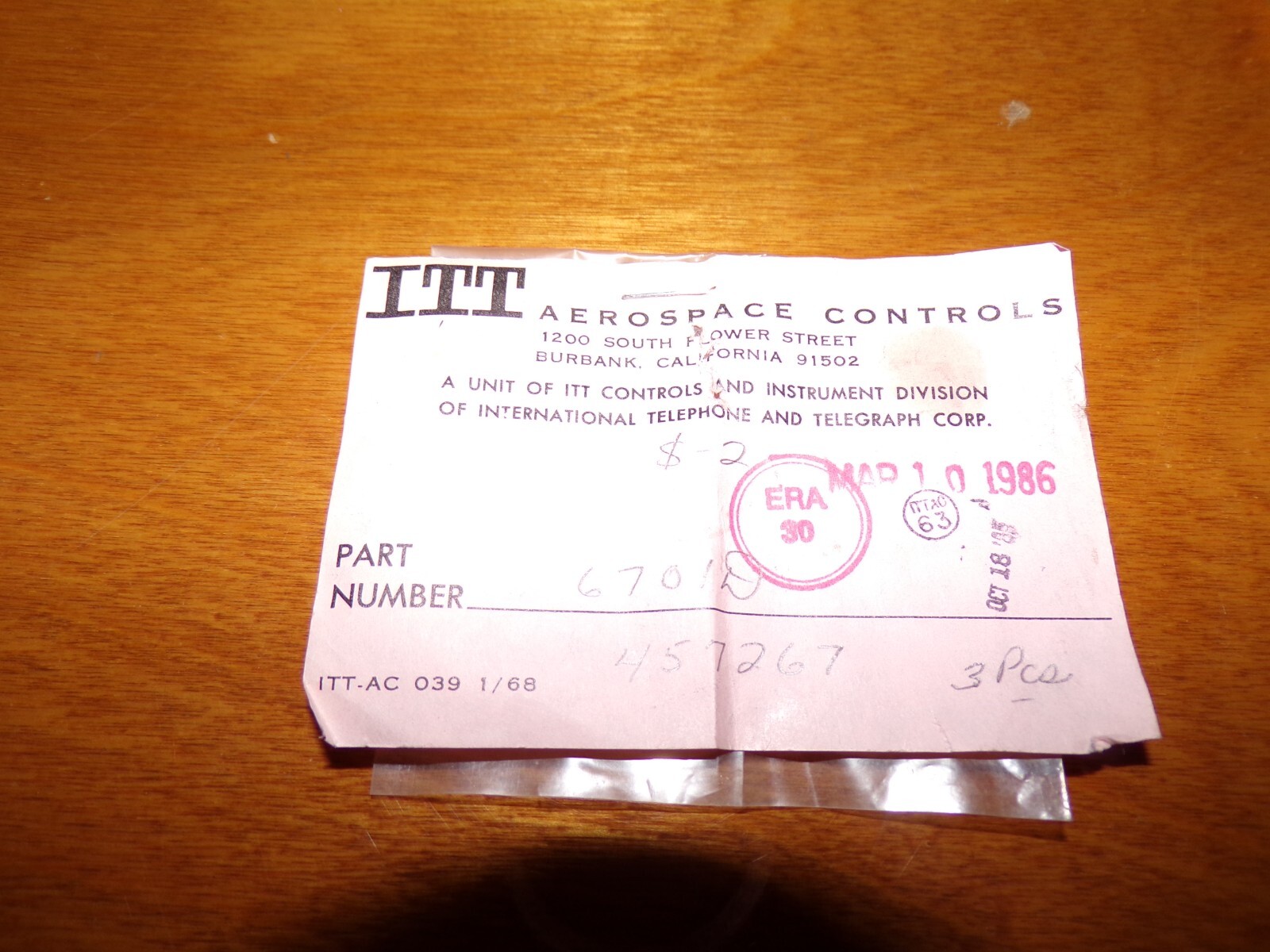 ITT Aerospace Gears 6701D | eBay