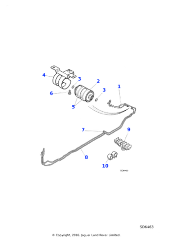 JAGUAR OEM 98-09 XJ8-Fuel Filter C2C35417 | eBay