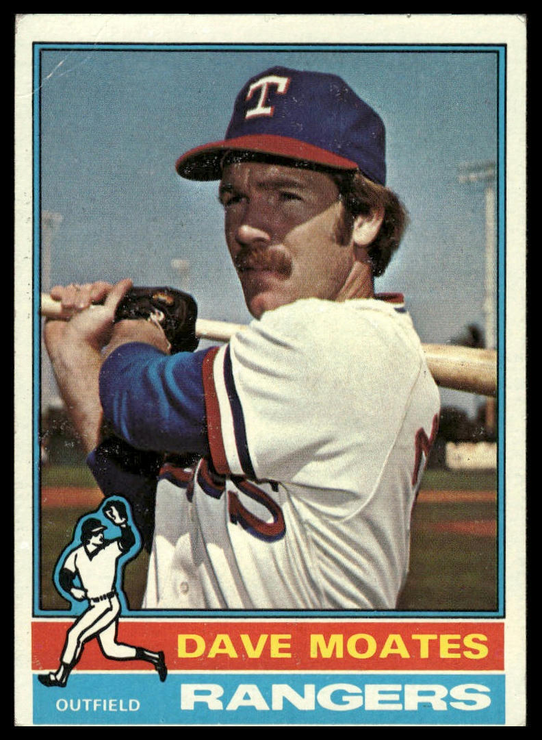 1976 Topps #327 Dave Moates Texas Rangers RC Baseball Card | eBay