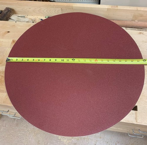 24" Inch 80 Grit Sanding Disc Sandpaper for Guitar Building Radius Dish ...