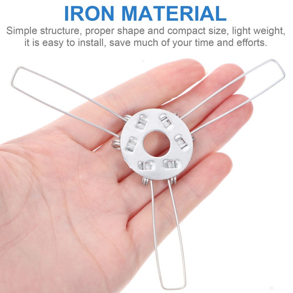 20 Pcs Lamp Retaining Spring Clasp Lampshade Replacement Bracket Clip ...