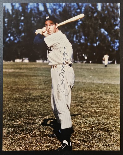 Joe DiMaggio Signed / Autographed 8x10 Color Photo New York Yankees w ...