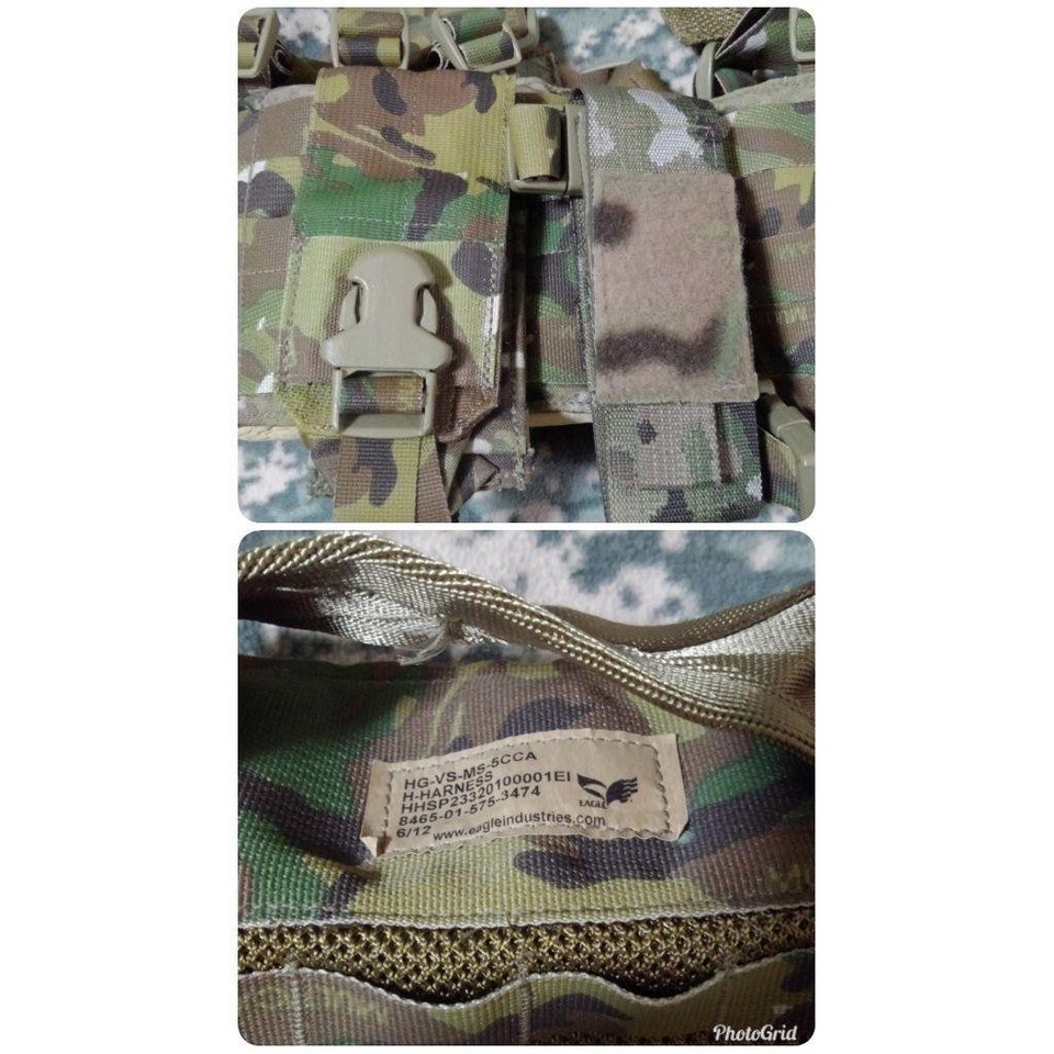 US ARMY USMC Eagle SFLCS MULTICAM H HARNESS VEST POUCH SET | eBay