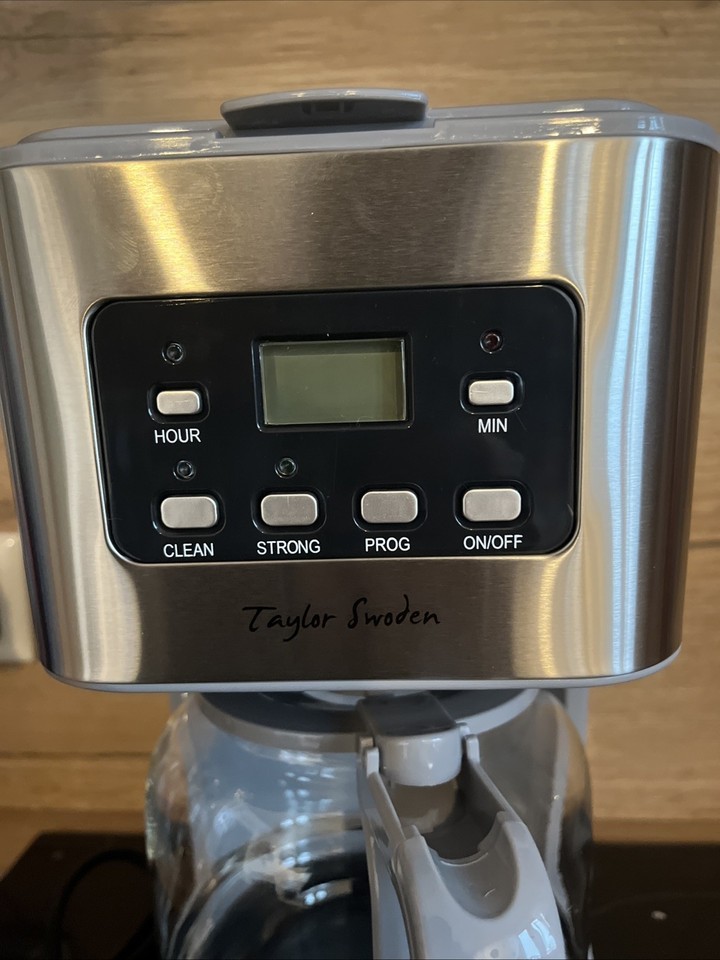TAYLOR SWODEN 950W Kaffeemaschine Timer 1.5L Filtermaschine 12 Tassen ...