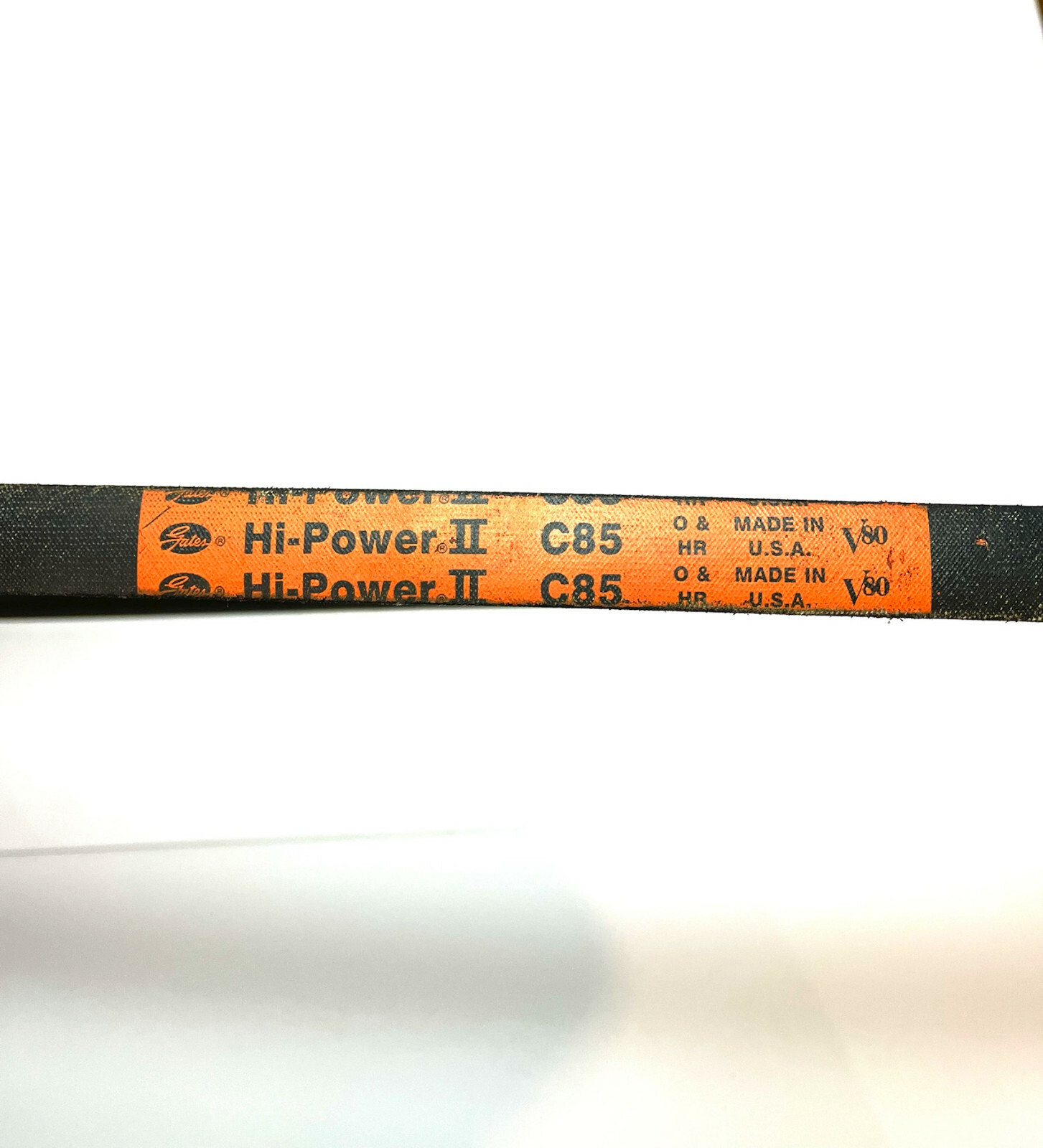 New Gates Hi-Power ll V-belts. C60,C71,C75,C78,C85,C90,C96. (64in-100in ...
