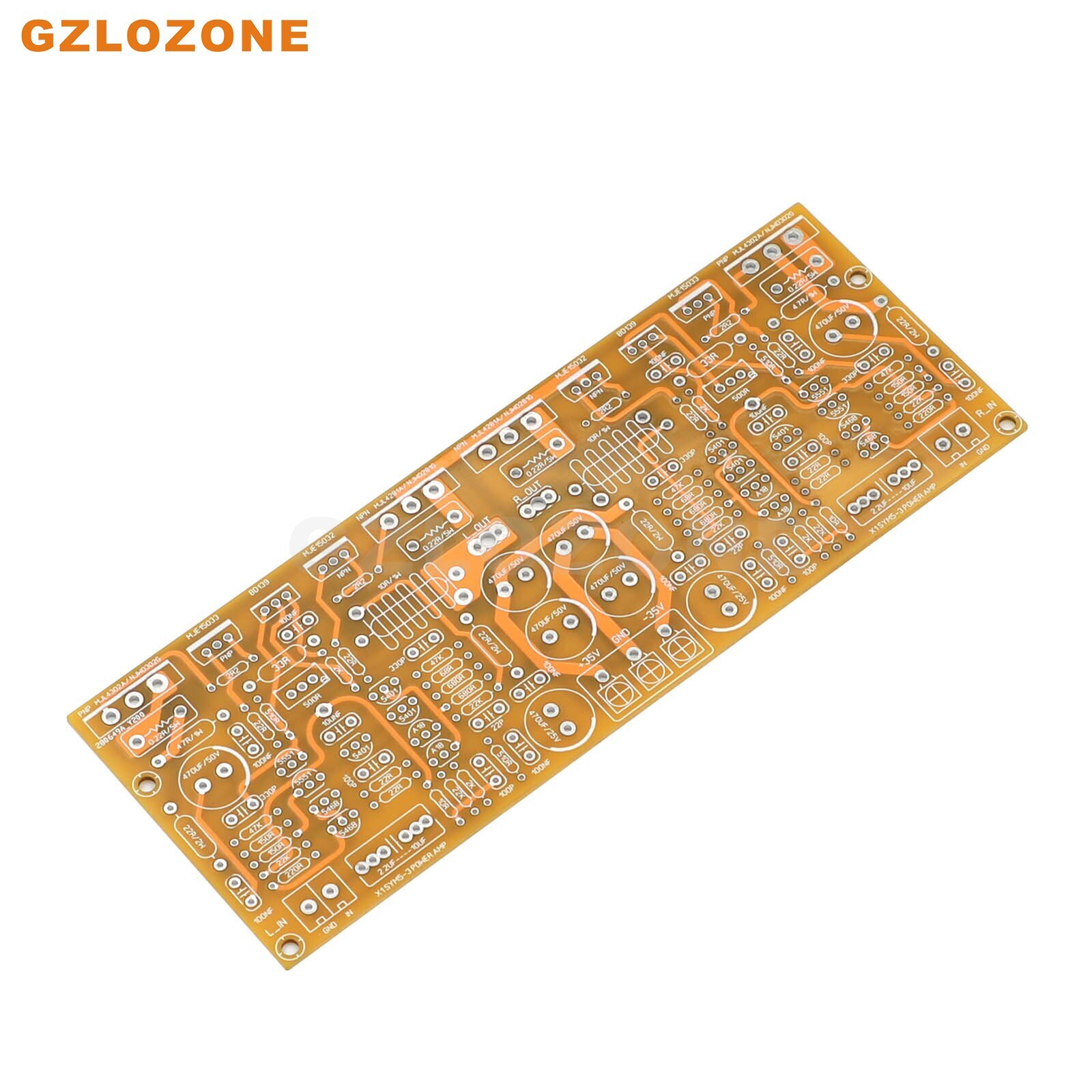 X1SYM5-3 Stereo Discrete Power Amplifier PCB Base On Symasym5-3 Amp ...
