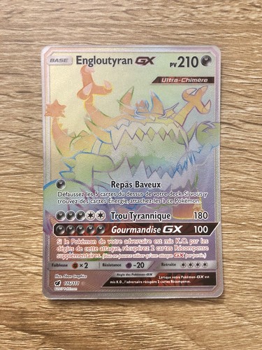 CARTE POKEMON ENGLOUTYRAN GX 116/111 RAINBOW SL4 INVASION CARMIN - FR ...