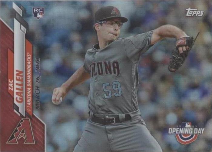 2020 Topps Opening Day - Zac Gallen #16 Target Red Foil (RC) for sale ...
