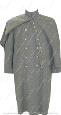 US Civil War CS Mounted Double Breasted Greatcoat Stand Collar DDP - No ...