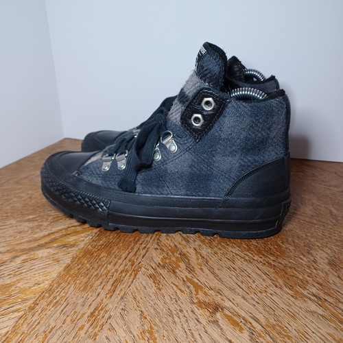 Converse Woolrich Black Street Hiker Hi Plaid Sneakers Womens Size5 ...