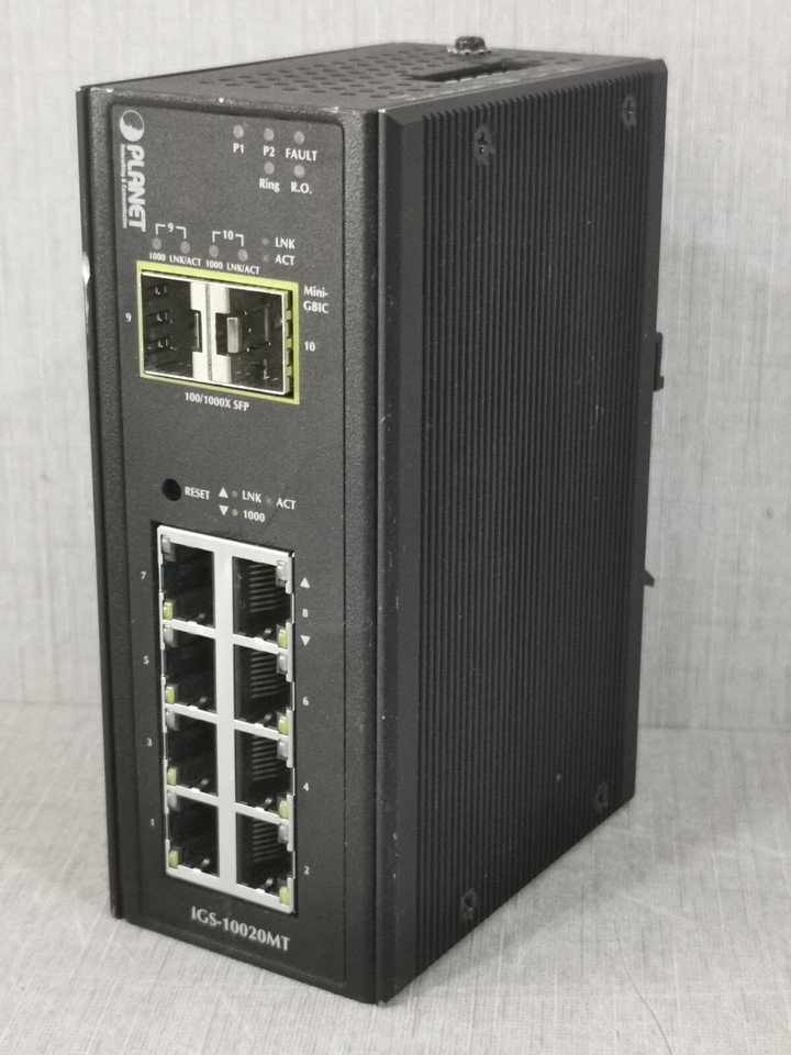 PLANET IGS-10020MT(V2) 8 PORT FAST ETHERNET SWITCH- W/O ANY ACCS. | eBay
