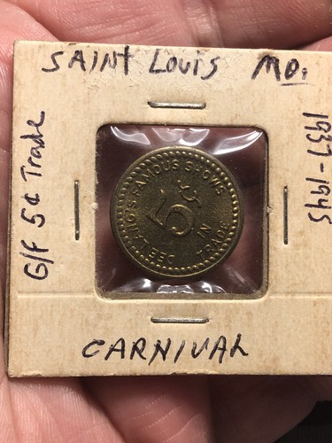 Trade Token - Dee Lang’s Famous Shows - St Louis, Missouri | eBay