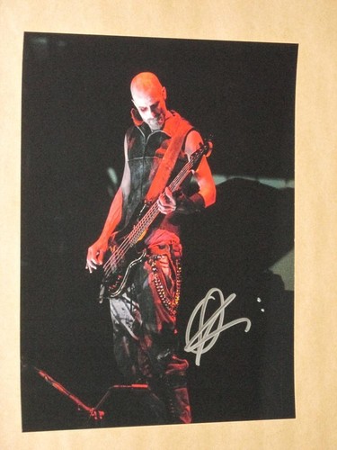 RAMMSTEIN - "OLIVER "OLLIE" RIEDEL - SIGNED 8" X 10" TOUR PHOTOGRAPH | eBay