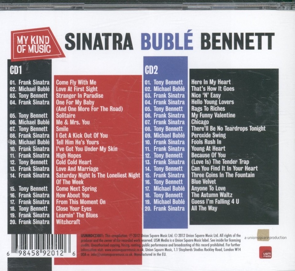 Frank Sinatra Michael Buble Tony Bennett Doppio CD Europa | eBay