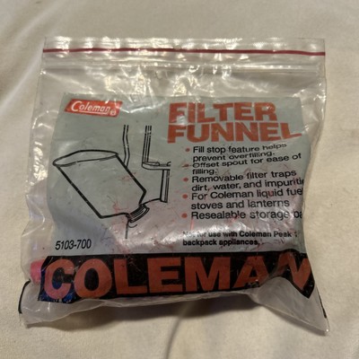 Coleman Liquid Fuel Filter Funnel 5103A 700 for Lantern Stove Red ...