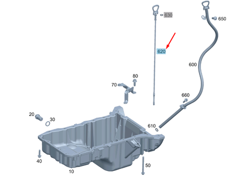 NEW MERCEDES-BENZ GLK X204 OIL DIP STICK A2740104501 NO IMPORT DUTIES ...