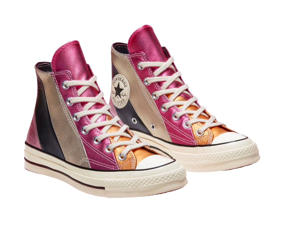 New NIB Converse Metallic Pink Gold Rainbow Chuck Taylor 70 Hi Top ...