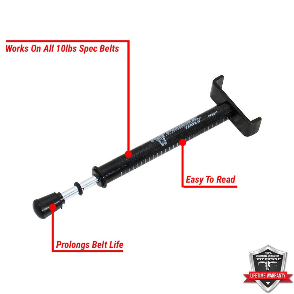 Pit Posse Motorcycle Tensioner Tool Belt Tension Gauge Adjustable 10lb ...
