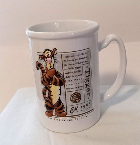 Vintage Walt Disney 3D TIGGER Coffee 16 oz Mug Cup "The Best of ...