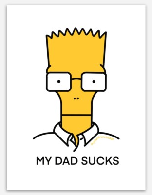 Milo Simpson Punk Bart Descendents Sticker Car Window Cartoon Graphic ...