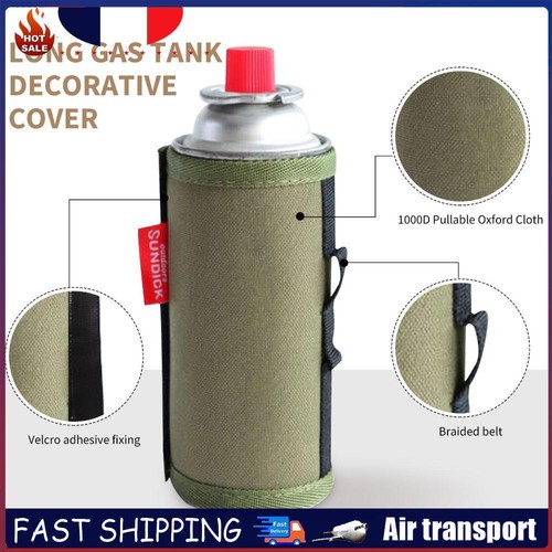 Long Gas Canister Cover Outdoor Camp Fuel Cylinder Tank Case (Army ...