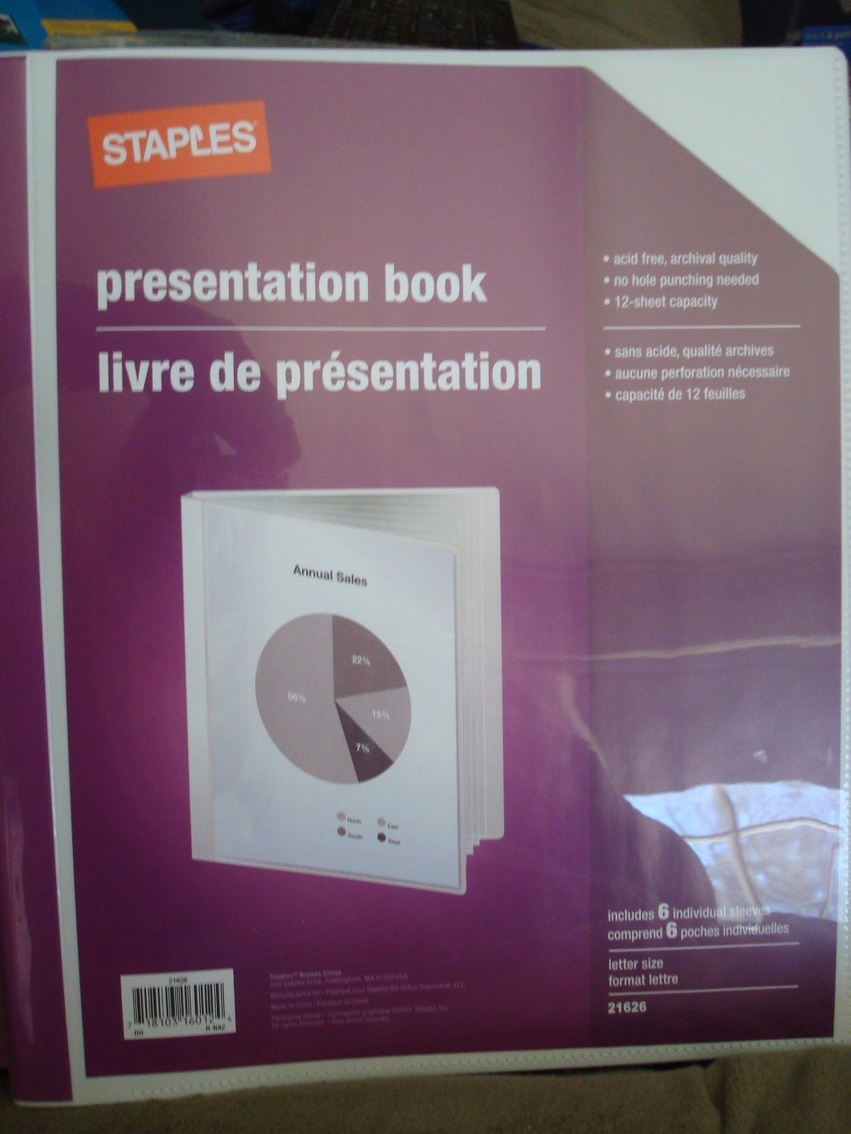 STAPLES PRESENTATION BOOK 21626 TOP LOADING WHITE LOT OF 2 | eBay