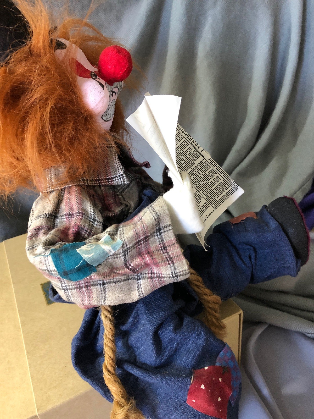 Clown reading Wall Street Journal from 1979, Starched Clothing | eBay