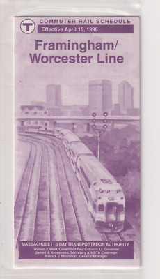 BOSTON - MBTA South Station WORCESTER April 15, 1996 ( MINT ) | eBay