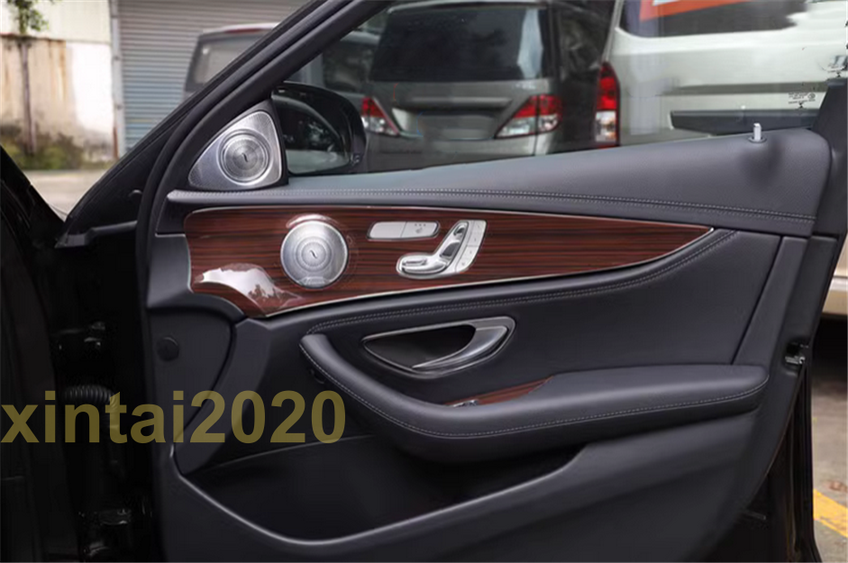 Red Wood Grain Full Car Interior Kit Cover Trim For Benz E-Class W213 ...