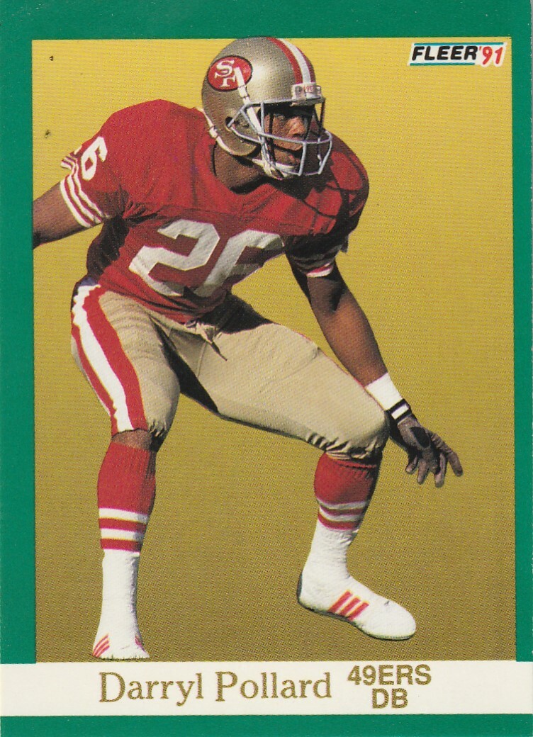 FREE SHIPPING-MINT-1991 Fleer Darryl Pollard #361-PLUS 49ERS BONUS ...