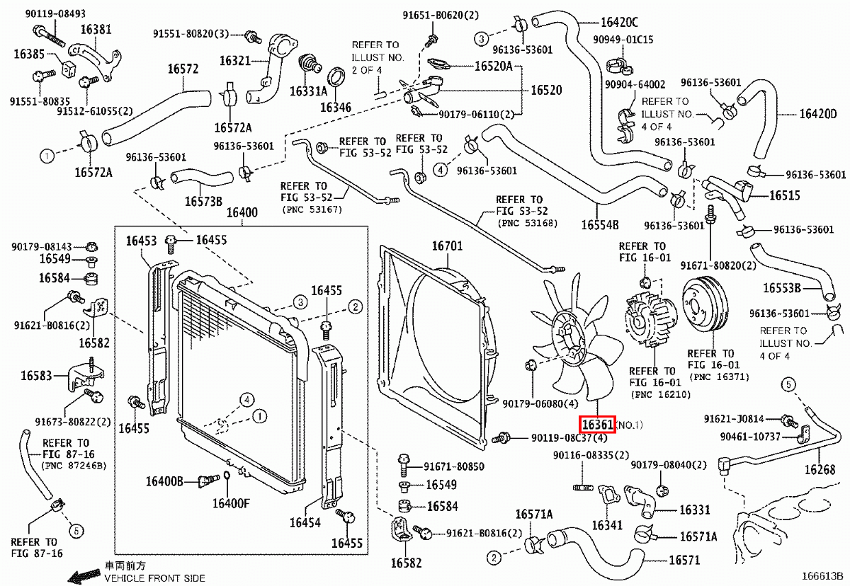 Genuine Toyota LandCruiser HDJ79 HDJ78 HDJ101 1HD 4.2 Diesel Cooling ...