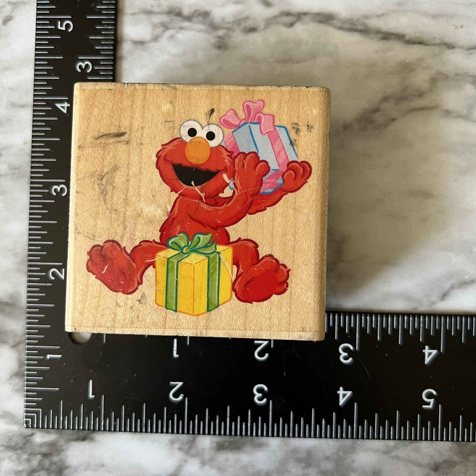 Rubber Stamp Presents for Elmo Baby Birthday Christmas G1092 Sesame ...
