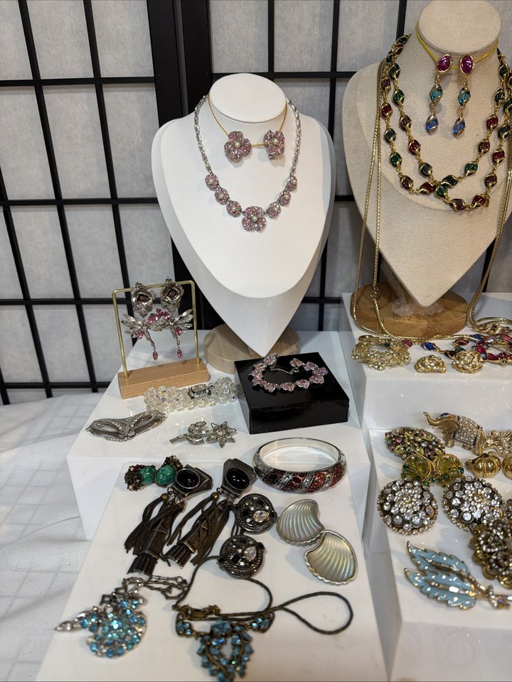 78 Pc High End Vintage Costume Jewelry Lot Dior Heskel St.John Ciner ...