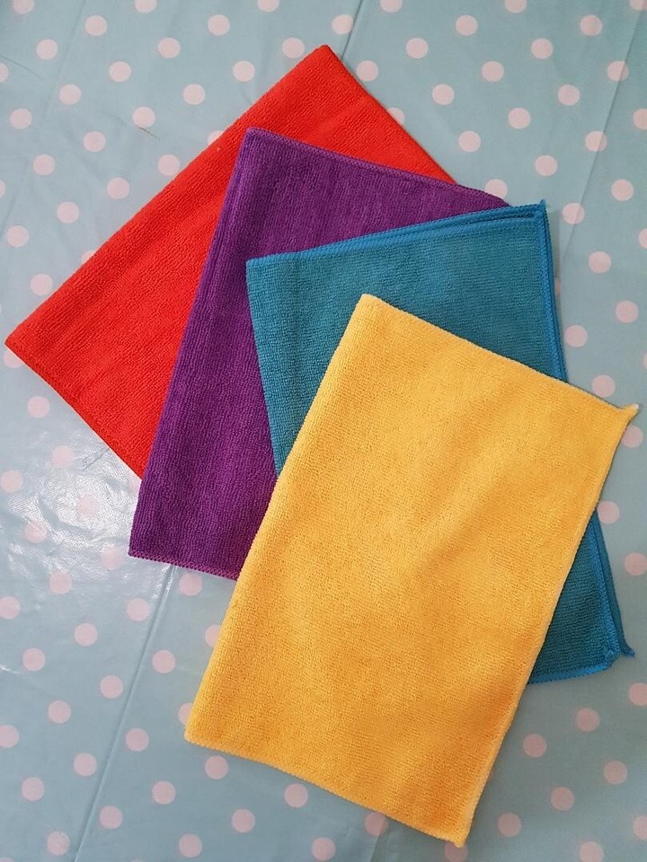 4pk Microfibre Dust Cleaning Cloth Superb Absorbent & Lint Free ...
