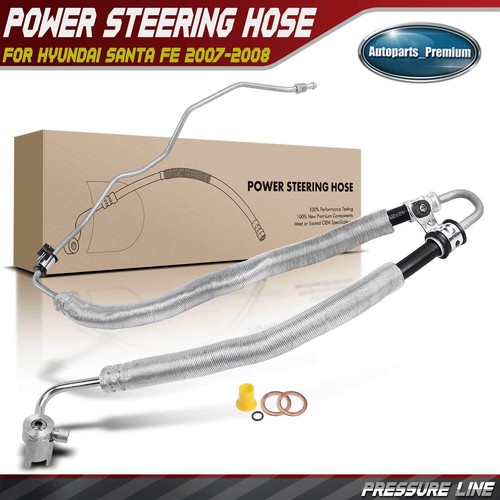 Power Steering Pressure Line Hose Assembly for Hyundai Santa Fe 3.3 Pump To Rack | eBay
