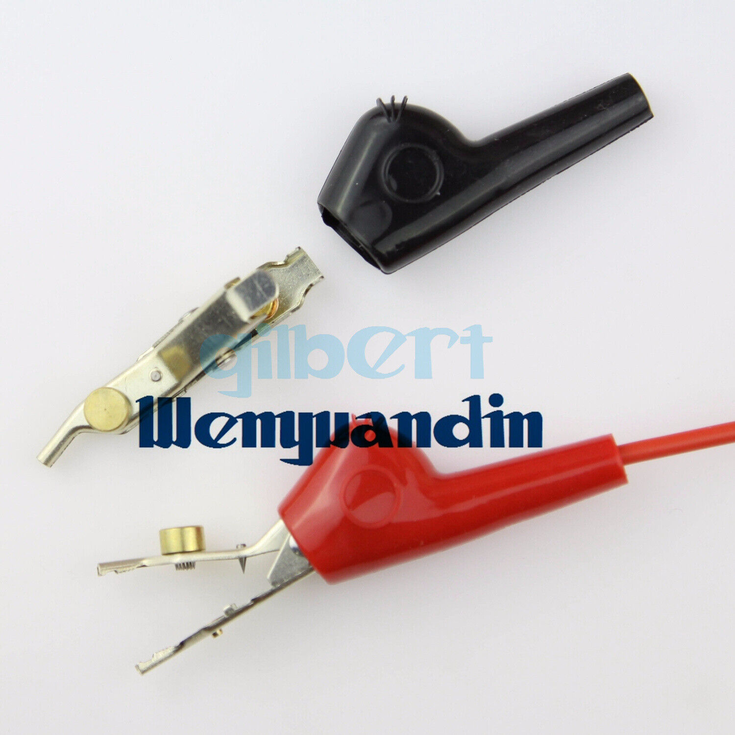 2pcs Auto Repair Test Alligator Clip With Piercing Needle Teeth Clamp ...