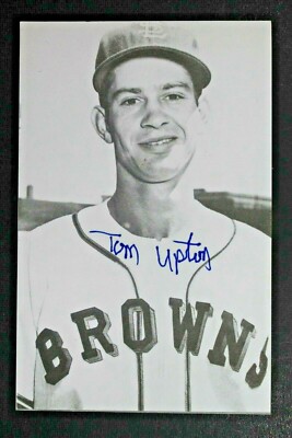 Tom Upton (d.2008) St Louis Browns Autographed Signed 3x5 Paper Photo ...