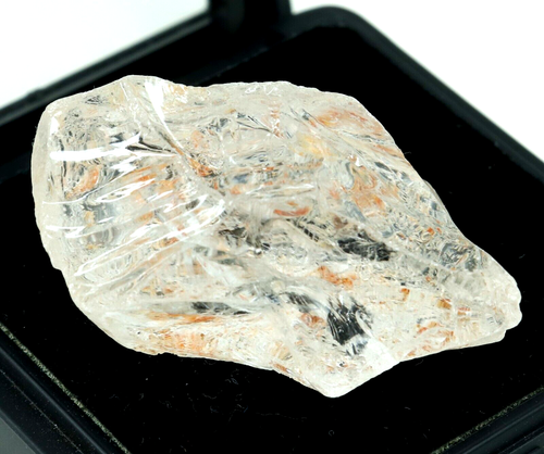 100 Ct Rare Herkimer Diamond Water Clear Quartz Crystal Anthraxolite ...