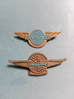 PAN AM 2 VINTAGE FLIGHT BADGES | eBay