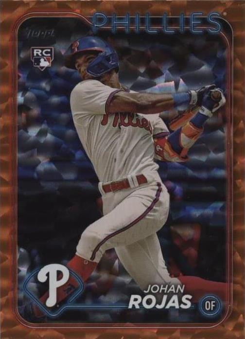 2024 Topps Series 1 - Johan Rojas #209 Orange Crackle Foil /299 (RC ...