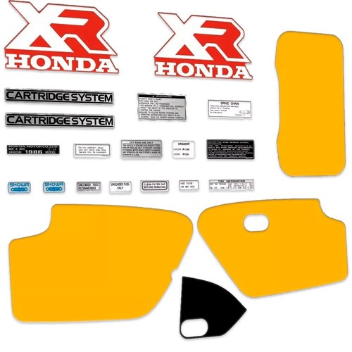 🚩 Renew your Honda XR600R 1986 Vintage with Premium Decals kit Graphics ...
