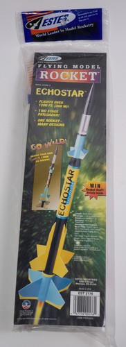Vintage Estes #2176 Echostar 2 Stage Payload Model Rocket BRAND NEW ...