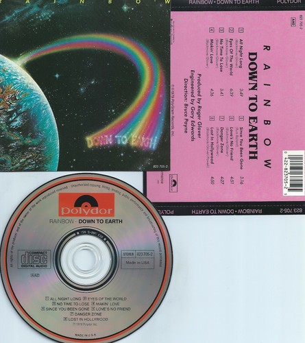 RAINBOW-DOWN TO EARTH-1979-USA-POLYDOR RECORDS 823 705-2-PMDC-CD-MINT ...