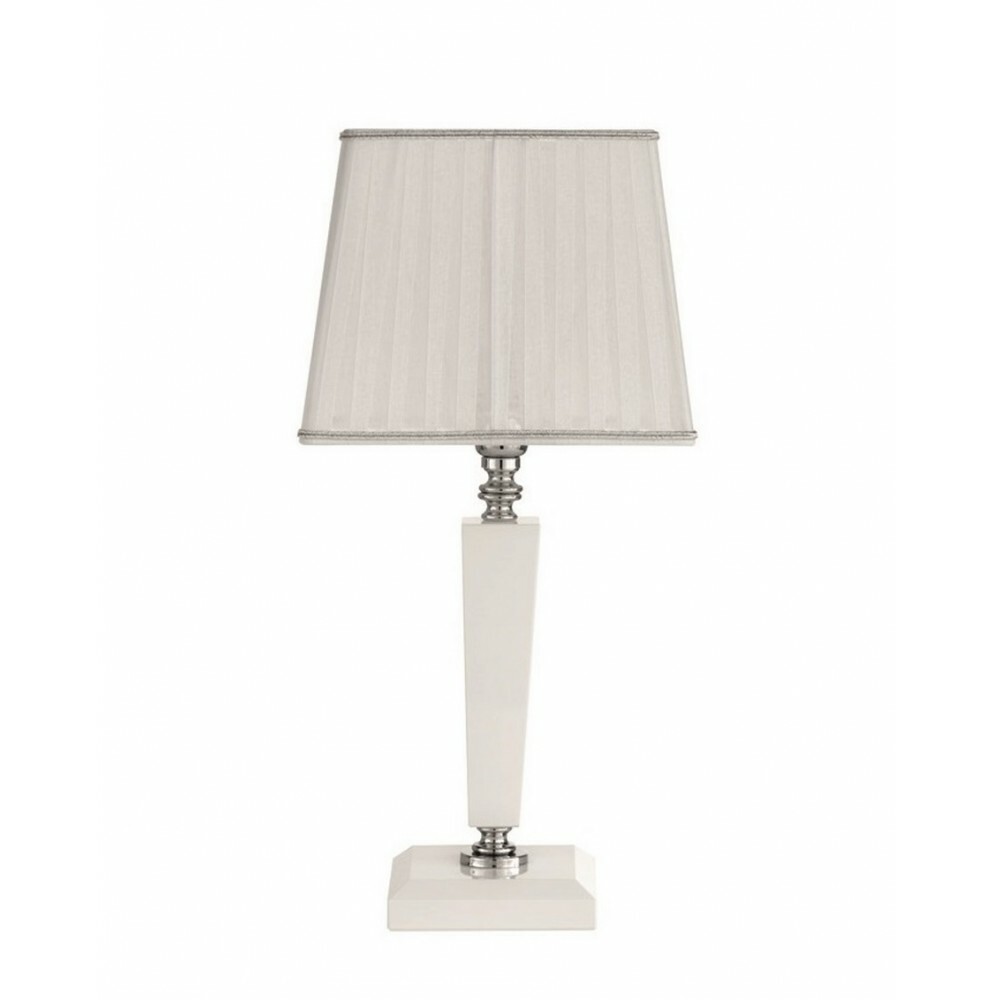 Classic Bedside Lamp With White Glass And Crystal Shade | eBay Australia