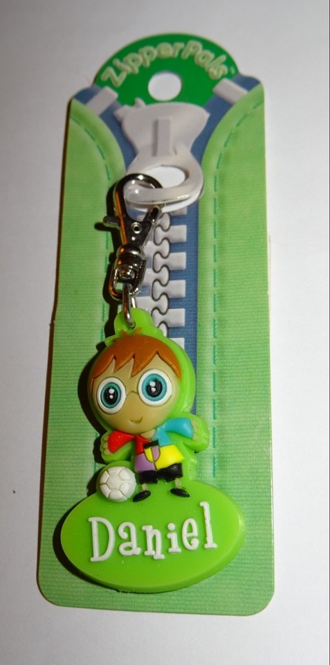 Zipper Pulls Kids Name Tag Zipper Pals ID Charm Backpack Bag Choose ...