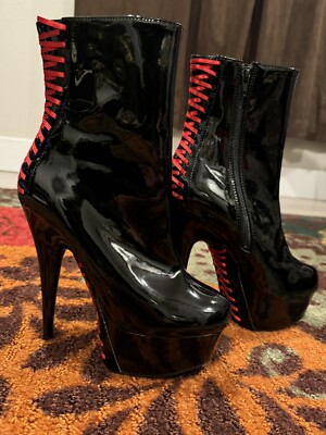 Stiletto High Heel Platform Ankle Boot Corset Pleaser Delight 1010 ...