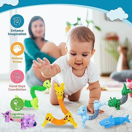 10 Pack Pop Tubes,Dog pop Tubes, Animal pop Tubes Animal Pop Tubes-10 ...